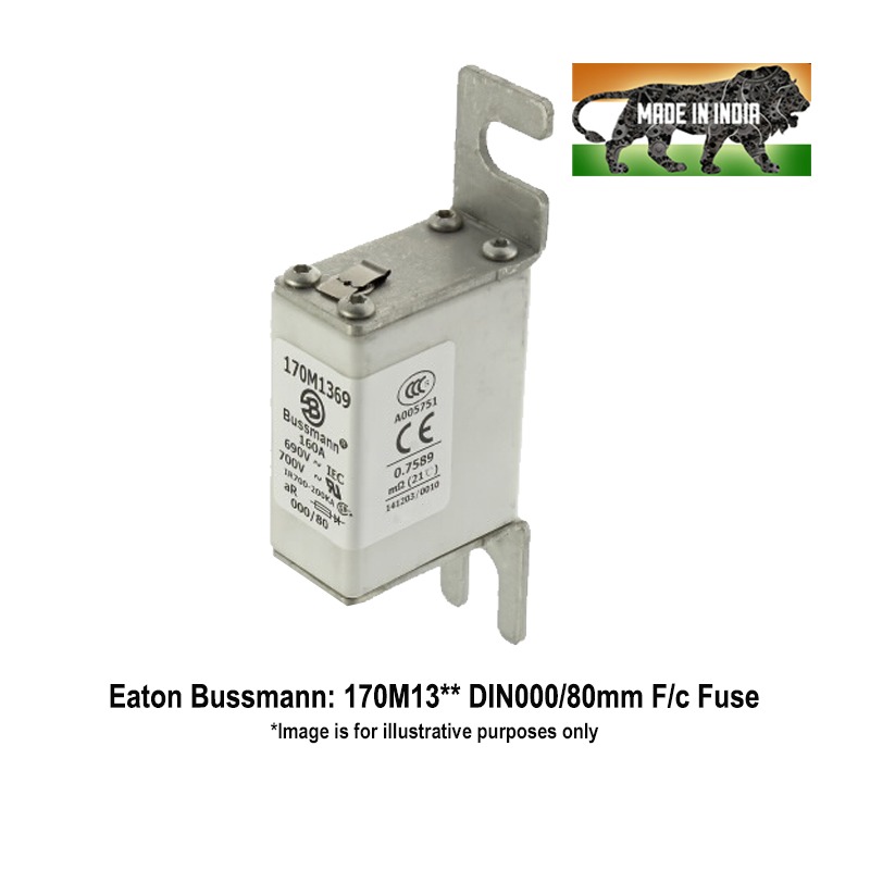 170M1370 200A - Eaton Bussmann Bolted Contact DIN000/80mm Semiconductor ...