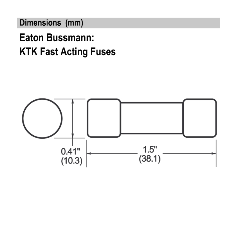 KTK-5 - Eaton Bussmann - Fast Acting Fuses