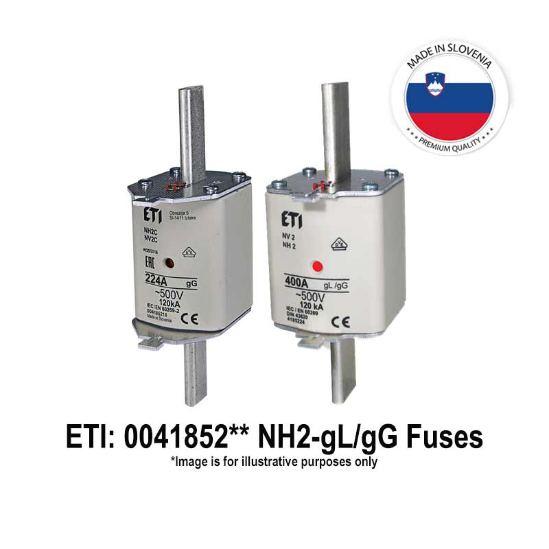 004185224 400A - ETI - DIN2/NH2 HRC Fuses