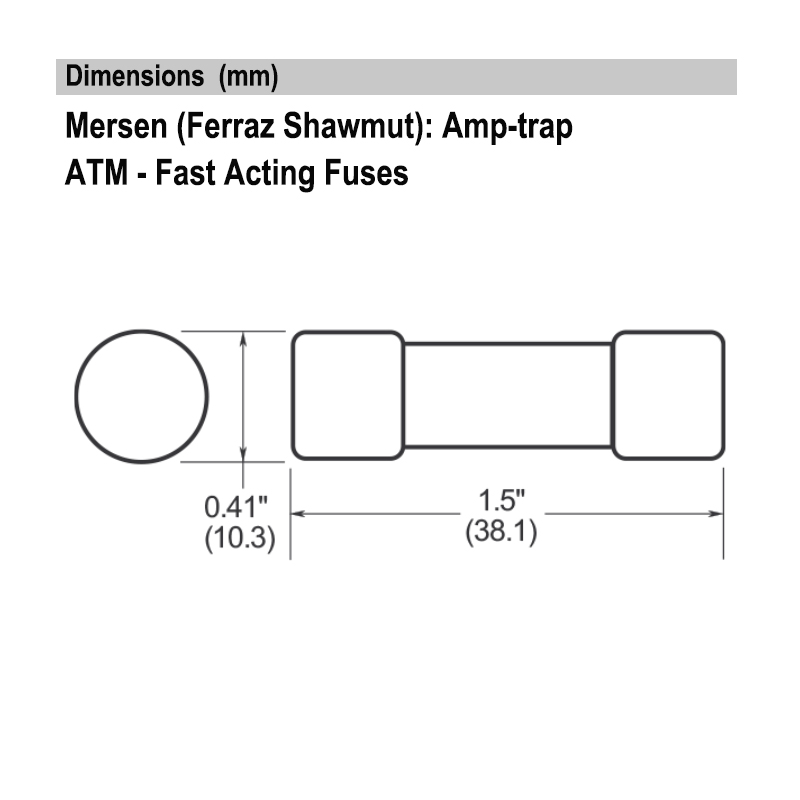 ATM6 - Mersen - Fast Acting Fuses
