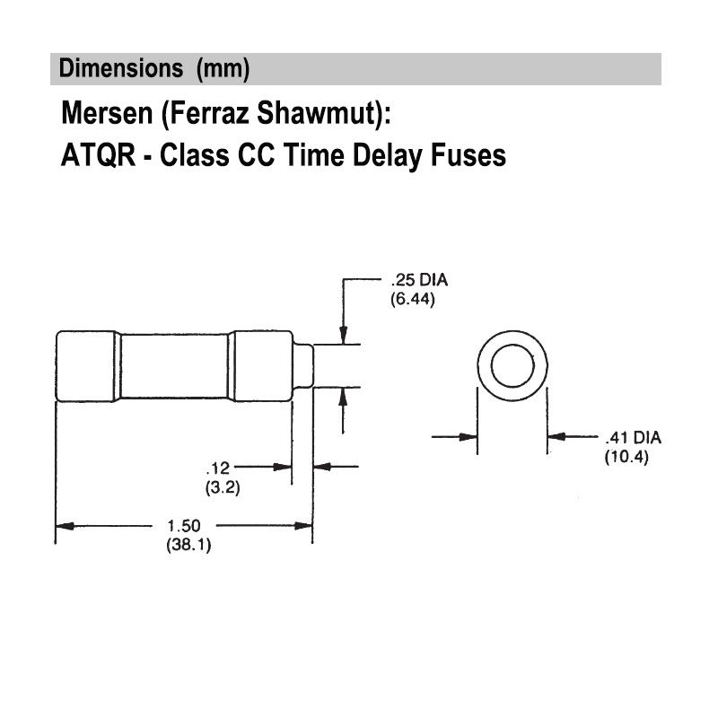 ATQR4 - Mersen - Class CC Time Delay Fuses
