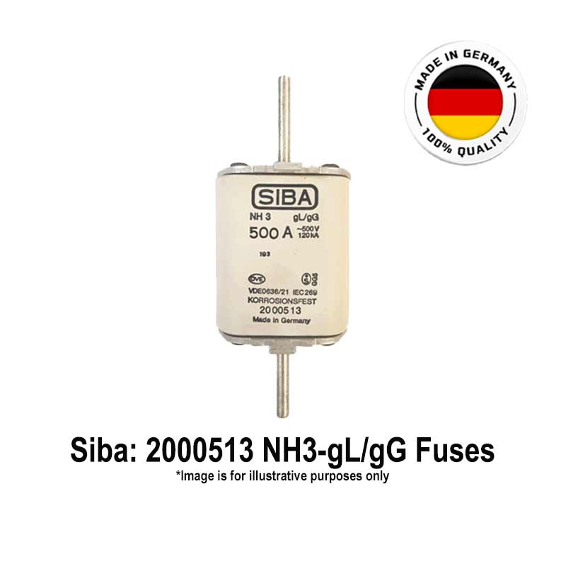 2000513.500A - Siba - DIN3/NH3 HRC Fuses