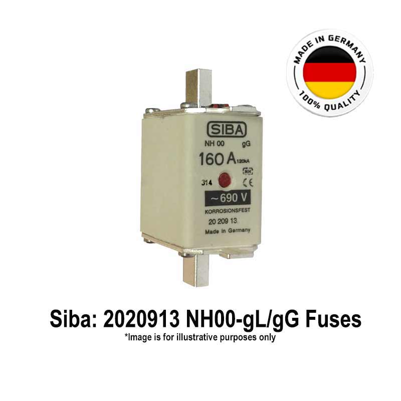 2020913.125A - Siba - DIN00/NH00 HRC Fuses