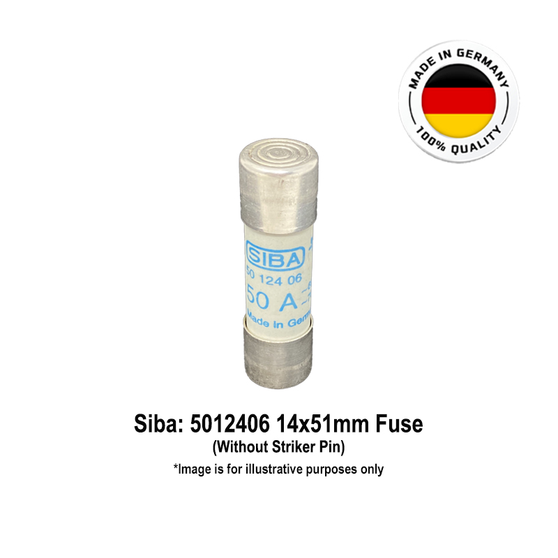 5012406.50A - Siba - Cylindrical Semiconductor Protection Fuses